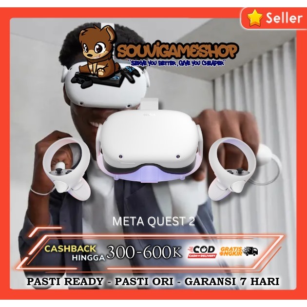 Jual FIRST HAND !! META OCULUS QUEST 2 - ADVANCED ALL-IN-ONE VR HEADSET INTERNAL STORAGE MEMORI ...