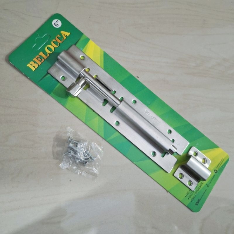 Jual Grendel slot pintu STAINLESS 6" Inch Panjang 15cm | Shopee Indonesia