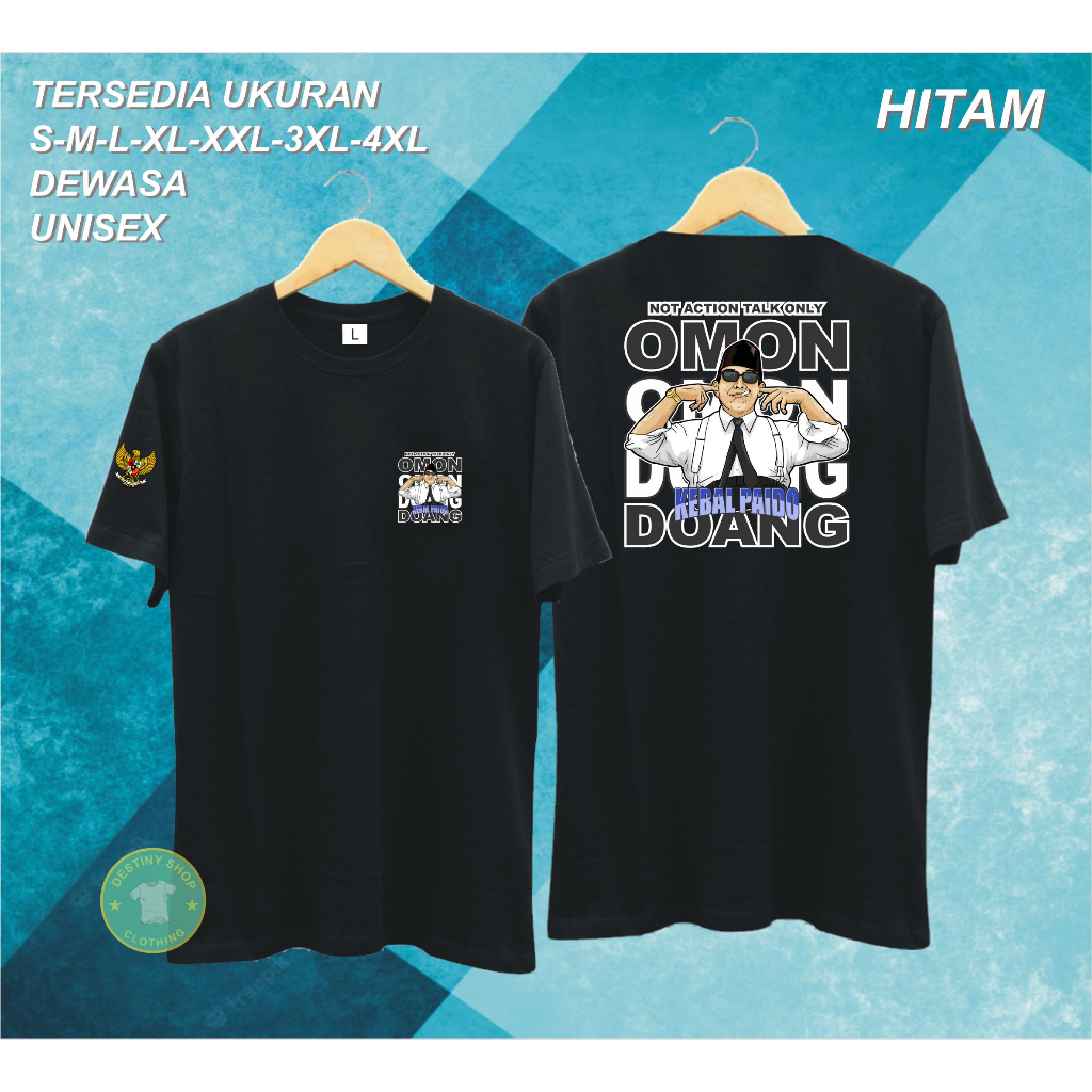 Jual OMON-OMON DOANG LOGO GARUDA PDK Pakain Pria Atasan T-shirt Kaos ...