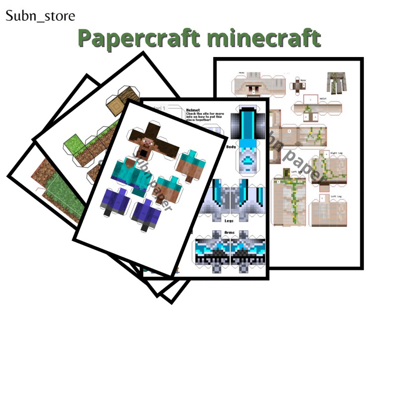 Jual DIY Pola Papercraft Minecraft Pocket Edition High Quality ...