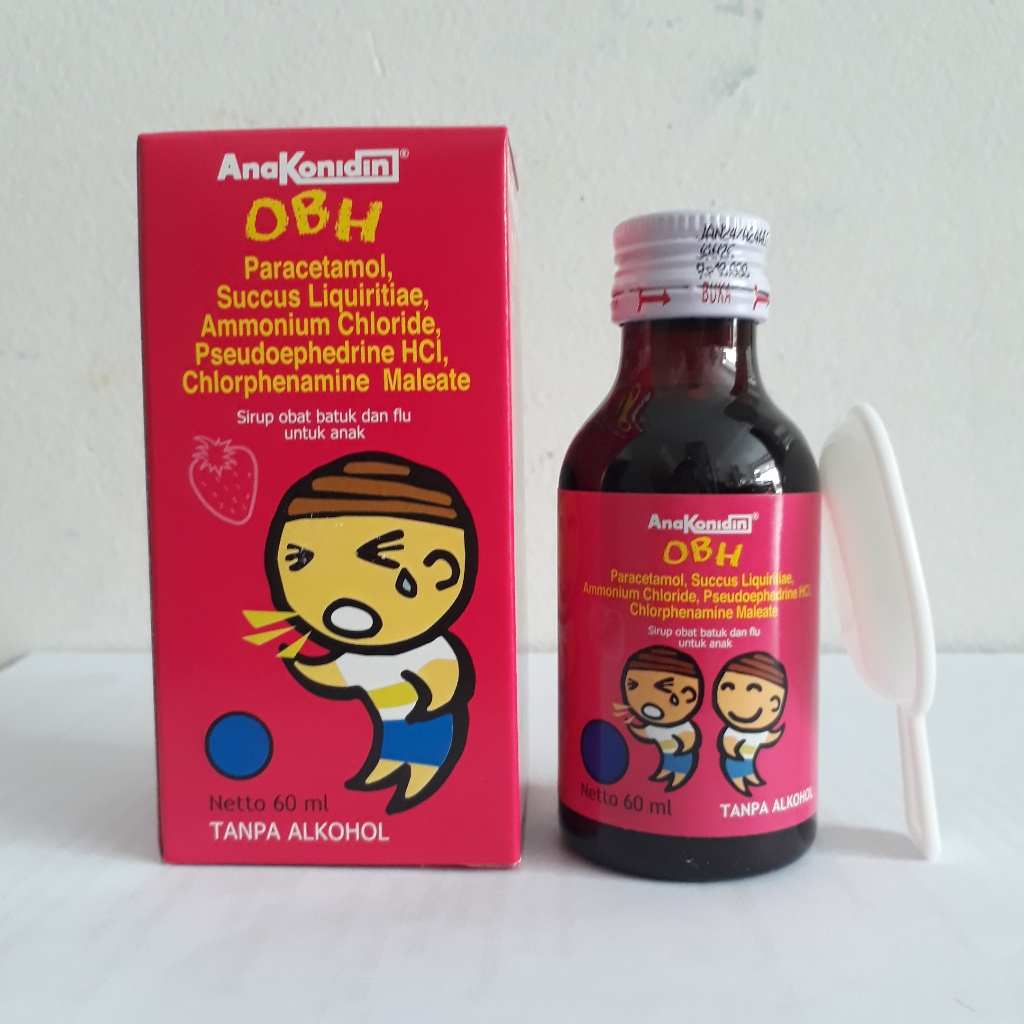 Jual AnaKonidin OBH Rasa Strawberry 60 mL - Obat Batuk & Flu Anak ...