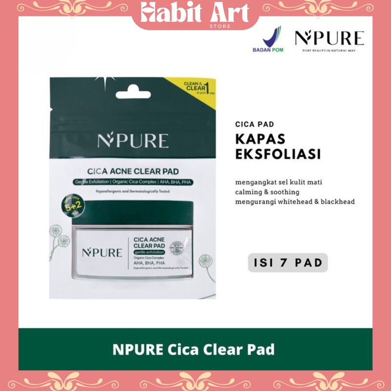 Jual N'Pure Cica Clear Pad Sachet (5+2 Pads) | Shopee Indonesia