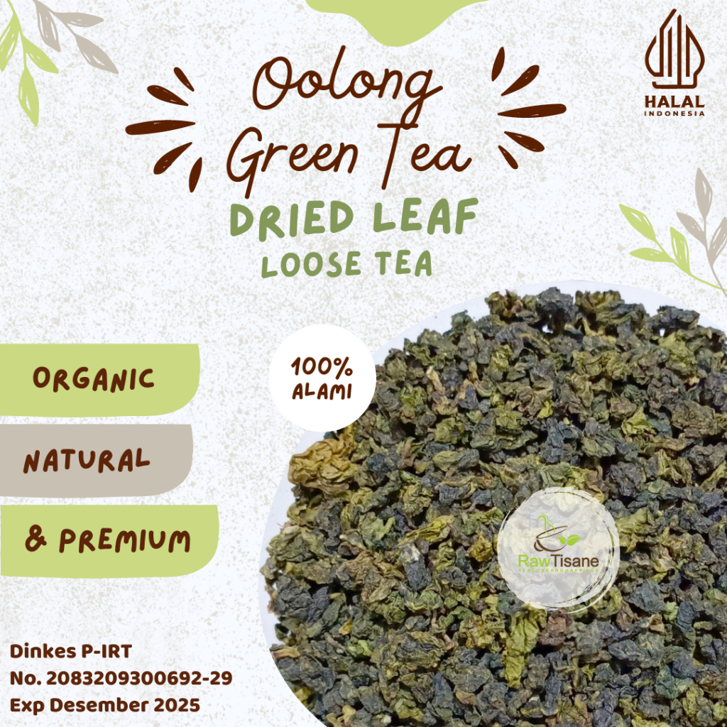 Jual RAW TISANE Oolong Green Tea / Special Oolong Green Tea / Teh Hijau ...