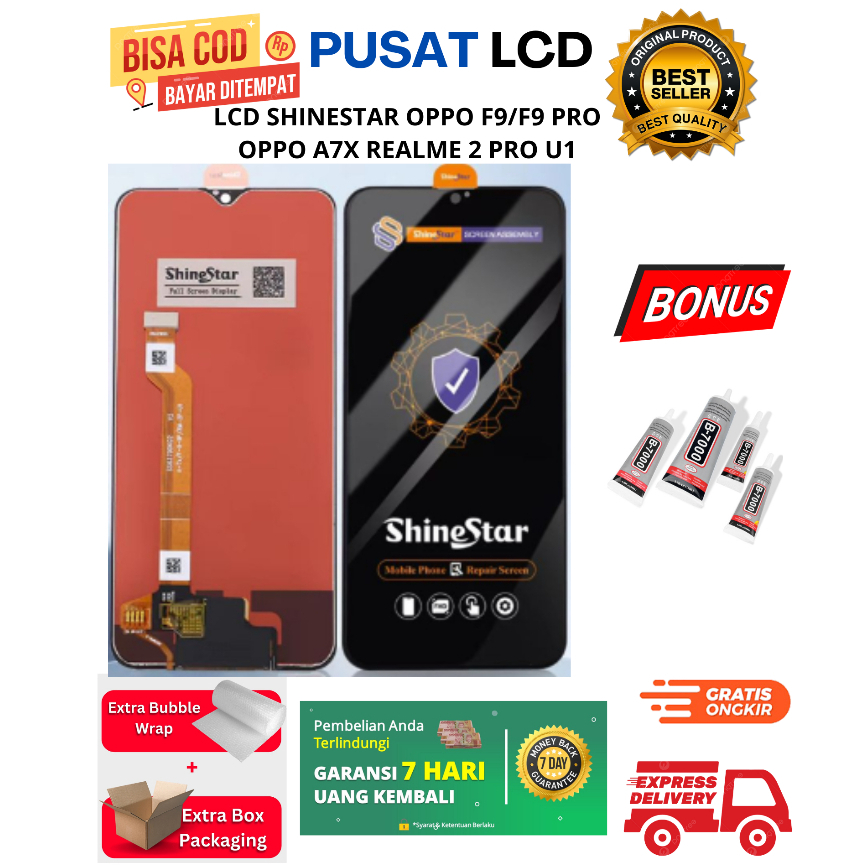 Jual LCD SHINESTAR OPPO F9/F9 PRO OPPO A7X REALME 2 PRO U1 FULLSET TOUCHSCREEN ORIGINAL | Shopee ...