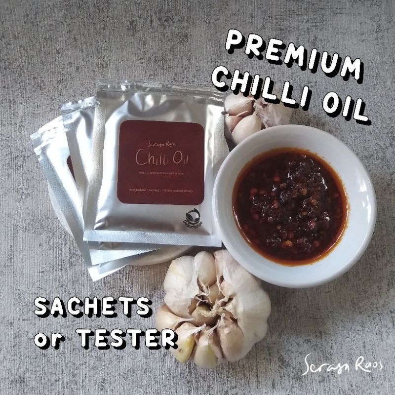 Jual SERASA RAOS : PREMIUM CHILLI OIL SACHET TRAVEL SIZE 15ML | SAMBAL ...