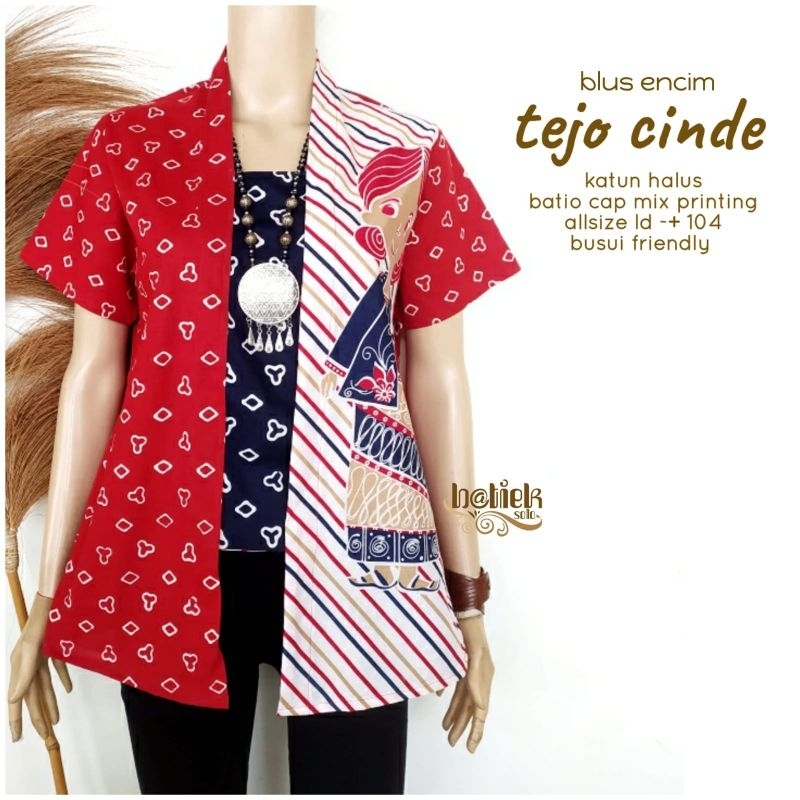 Jual Blus Kutubaru Tejo Cinde Batik Karakter Kebaya Kutubaru Etnic ...