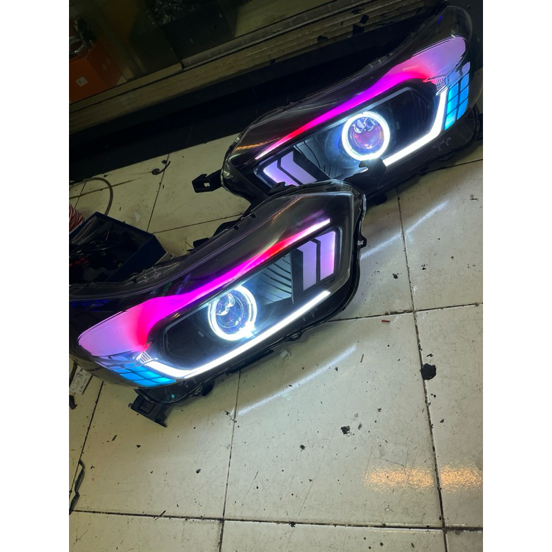 Jual lampu headlamp brio mobilio gen2 fullcustom rgb metrik | Shopee ...