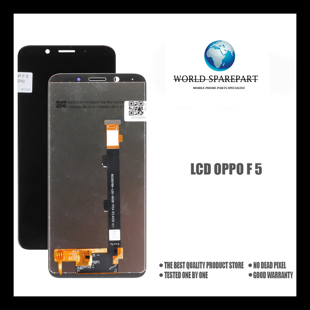 Jual LCD Oppo F5 Original 100% Fullset Touchscreen Garansi 1 Bulan Gratis Double Wall Box dan ...