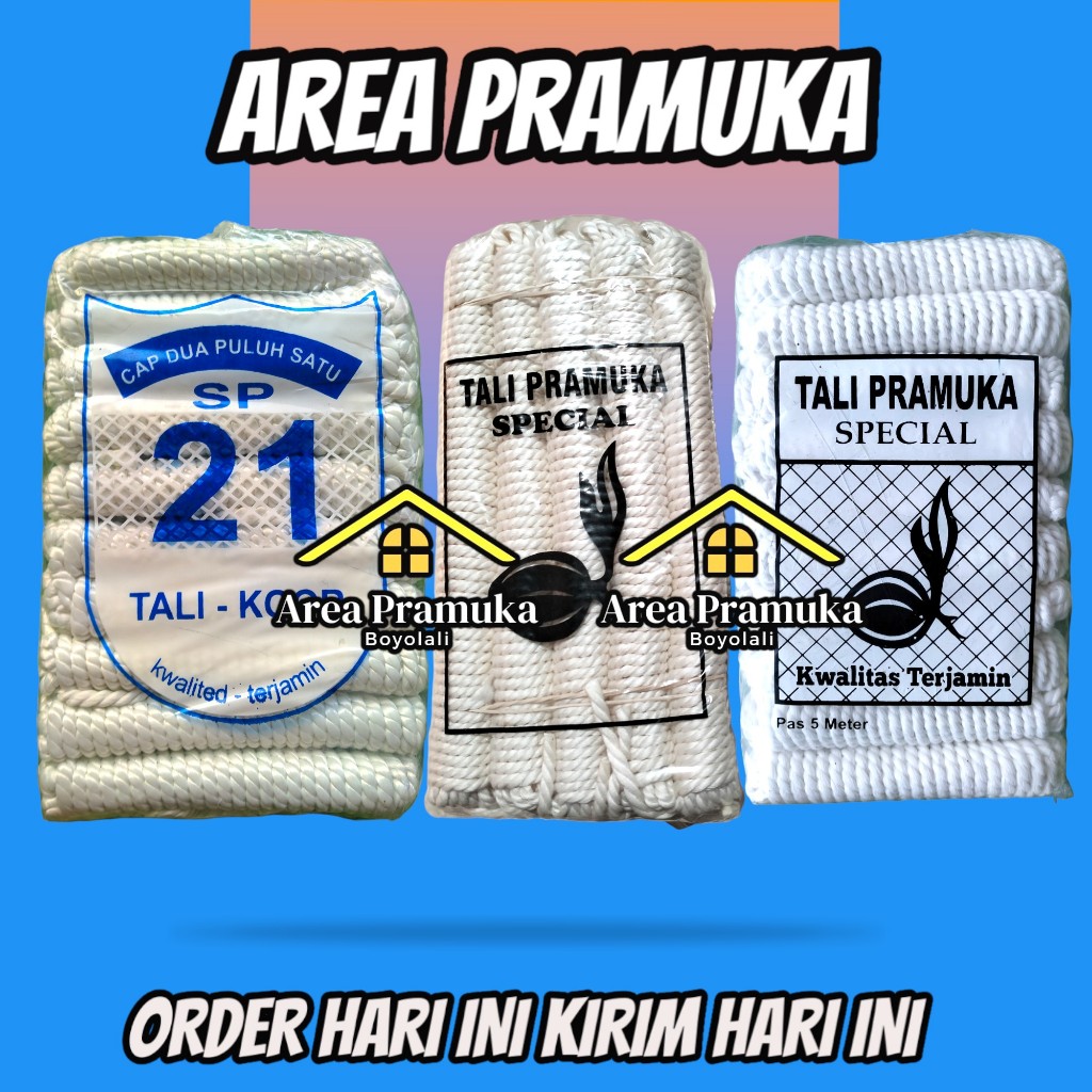 Jual 1 pack tali pramuka 5 meter | Shopee Indonesia