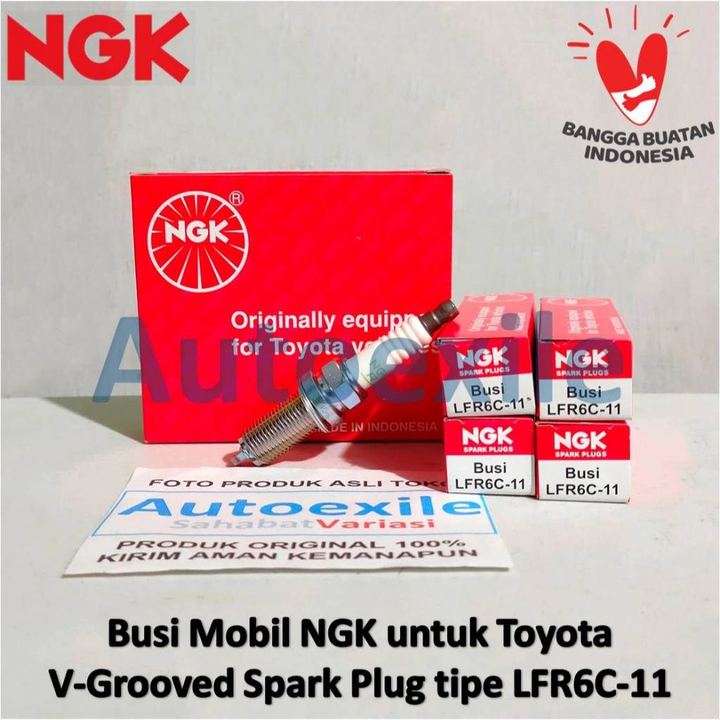 Jual Busi Mobil NGK Nickel Alloy LFR6C-11 Original Spark Plugs LFR6C11 ...