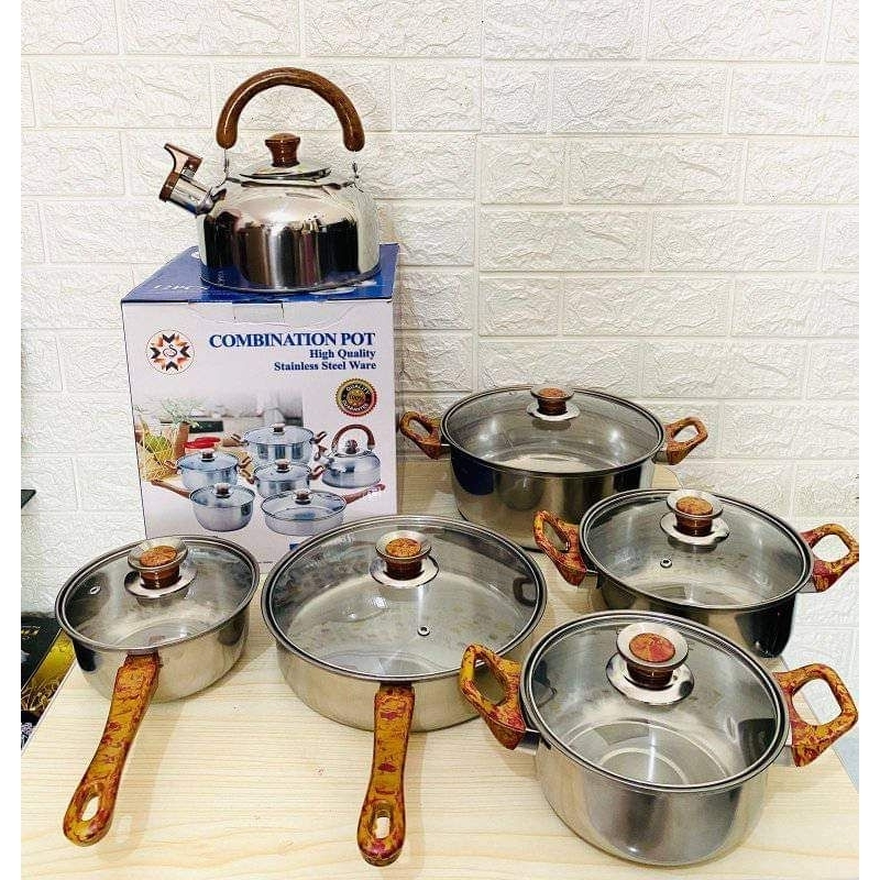 Jual Panci Set Cookware / Panci Set Sebaguna Bahan stainles ganggang ...