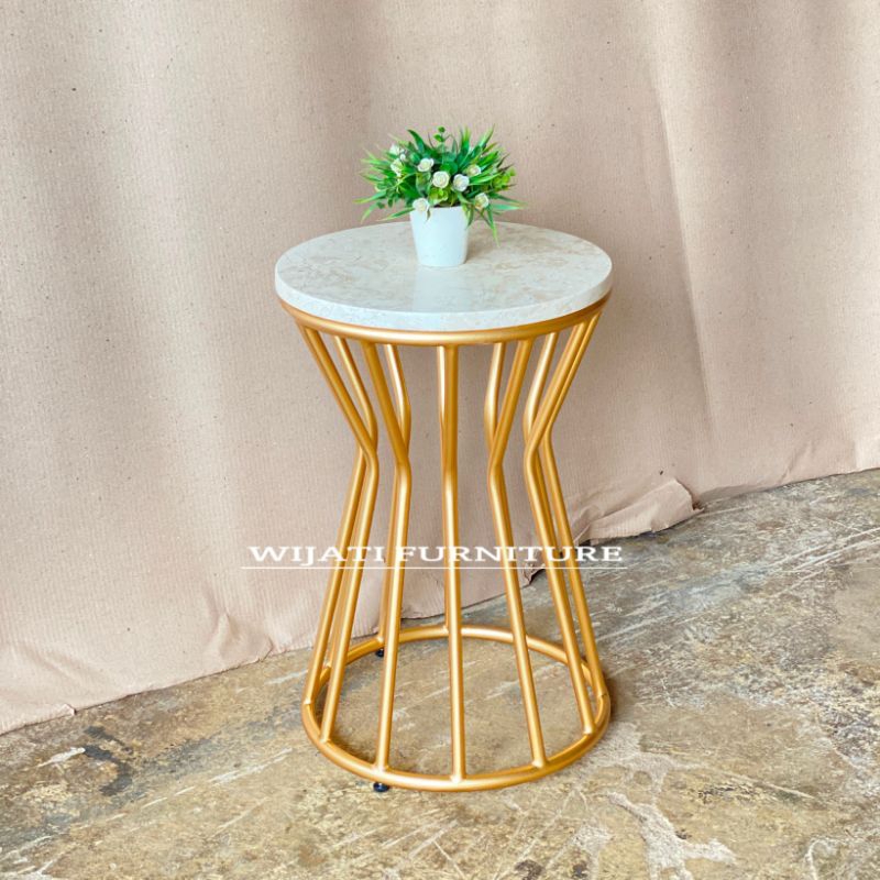 Jual meja sudut marmer meja pojok side table minimalis ruang tamu ...