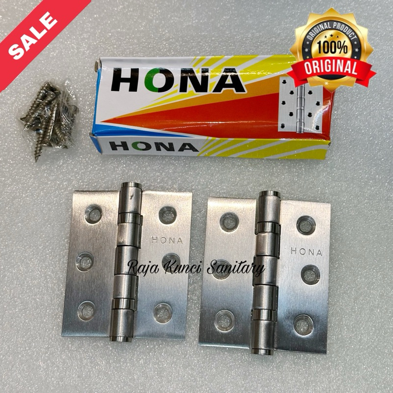Jual Engsel Pintu/ Engsel Jendela 3”/ 3 Inch/ HONA/ Silver/ Kunci Pintu ...