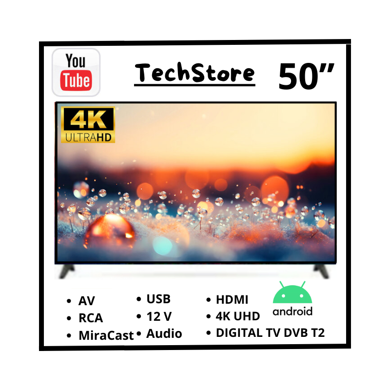 Jual [Pack Kayu] WEYON ANIMAX Smart TV 50 inch Digital Android 11 - 4K ...