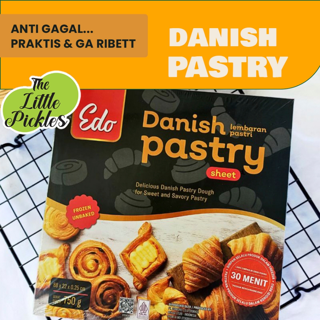 Jual Edo Danish Pastry Sheet (Kulit Pastry) 750 Gr | Shopee Indonesia