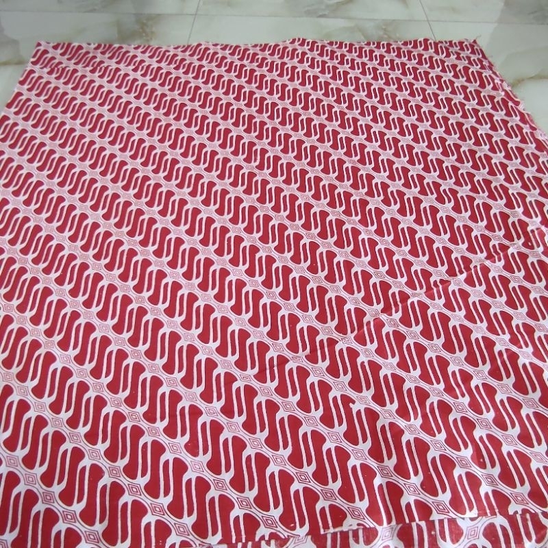 Jual KAIN BATIK WARNA MERAH PUTIH / KAIN BATIK LAWASAN TRUNTUM SENO ...