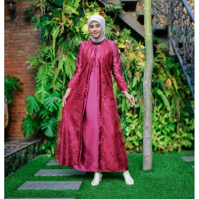 Jual GAMIS PESTA MUSLIM MODEL BUSUI M- L-XL-XXL MODEL TERBARU BAHAN ...