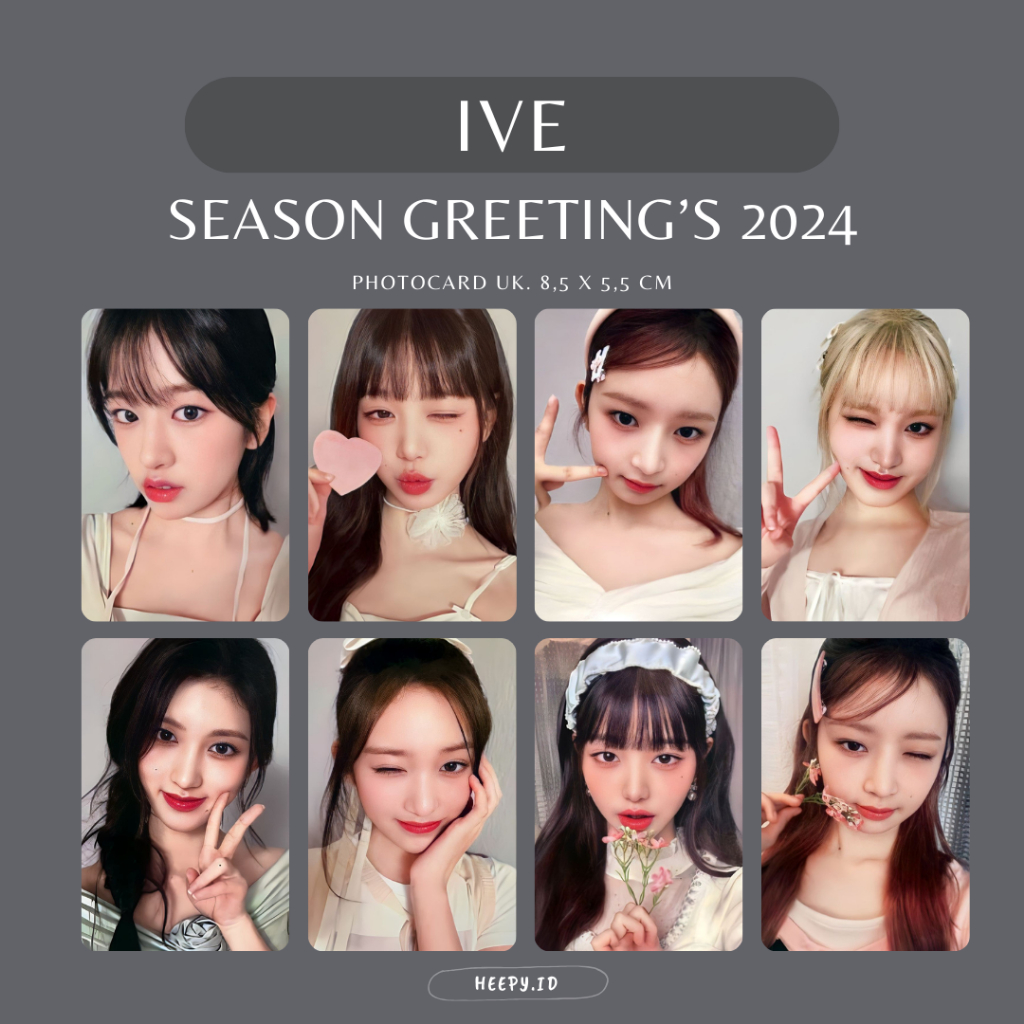 Jual [IVE] UNOFFICIAL PHOTOCARD IVE SEASON GREETINGS 2024 | Shopee Indonesia