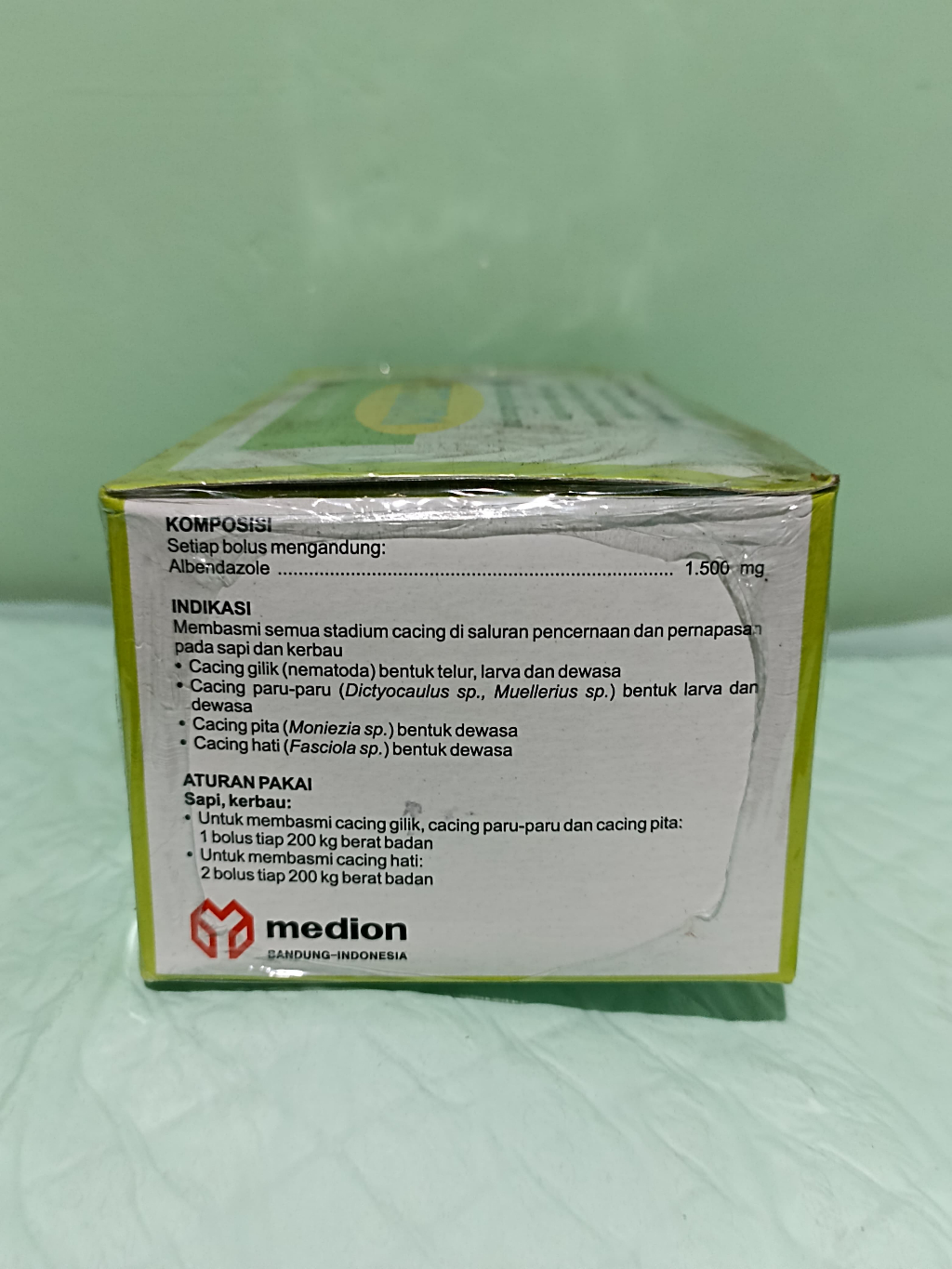 Jual WORMZOL B 24 BOLUS (1box) Obat Cacing Cacingan Sapi Kerbau Kuda ...