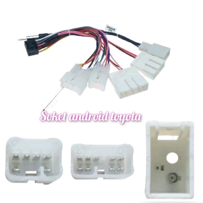 Jual kabel soket head unit android plug n play mobil toyota | Shopee ...
