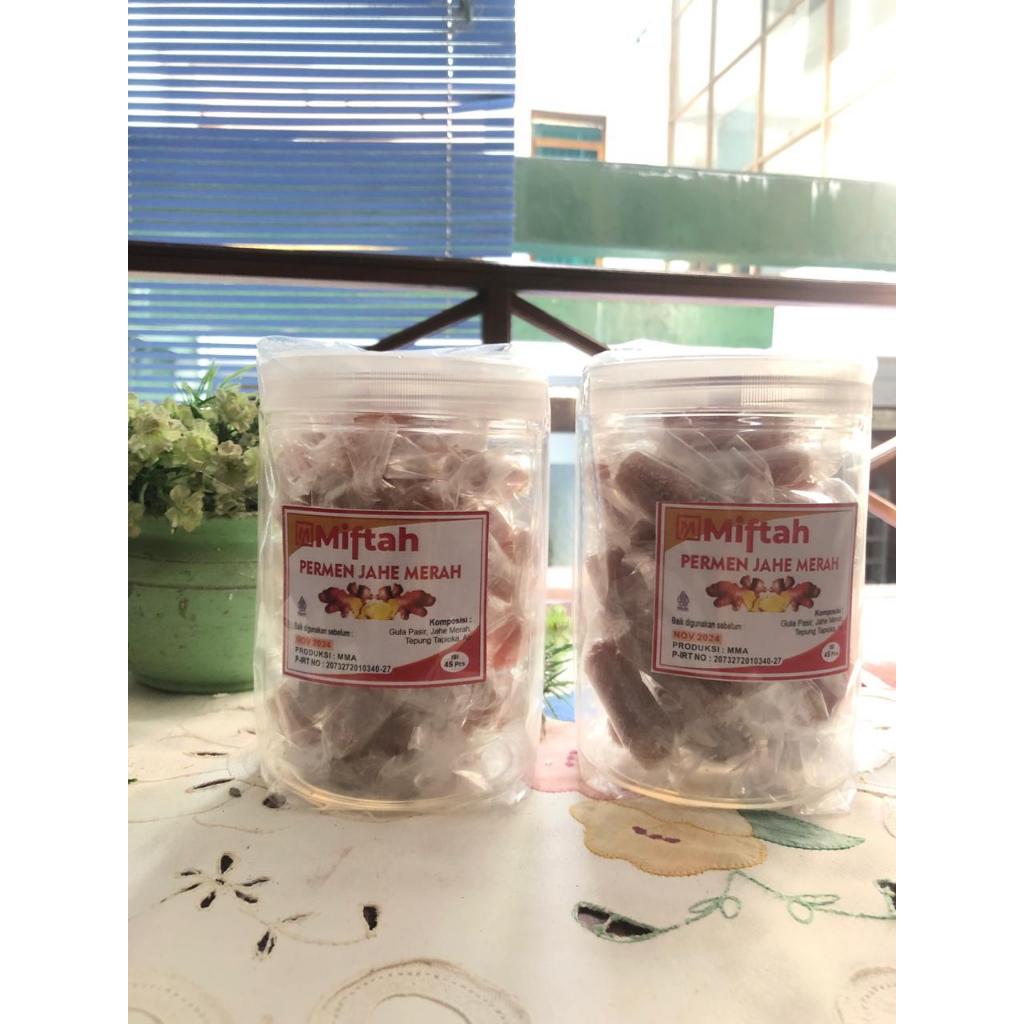 Jual Permen Jahe Merah Toples Isi 45 Pcs Jahe Asli 100% Permen ...
