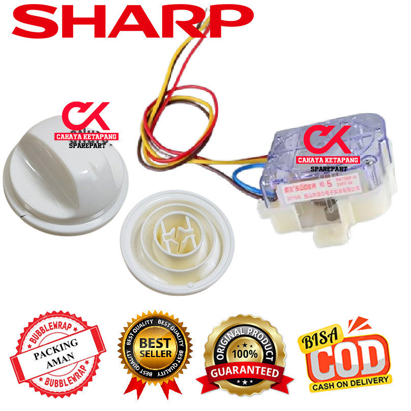 Jual 1 SET Timer Mesin Cuci 3 Kabel + Knop Putaran Timer Mesin Cuci ...