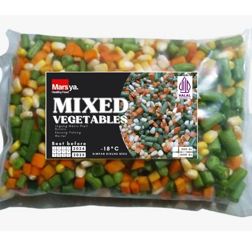 Jual Mixed Vegetable Frozen 500gr dan 1kg (Sayuran Beku) | Shopee Indonesia