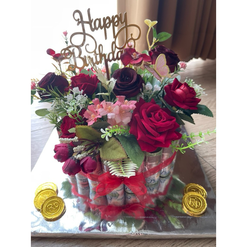 Jual money cake tingkat murah semarang kue ulang tahun dummy cake money ...