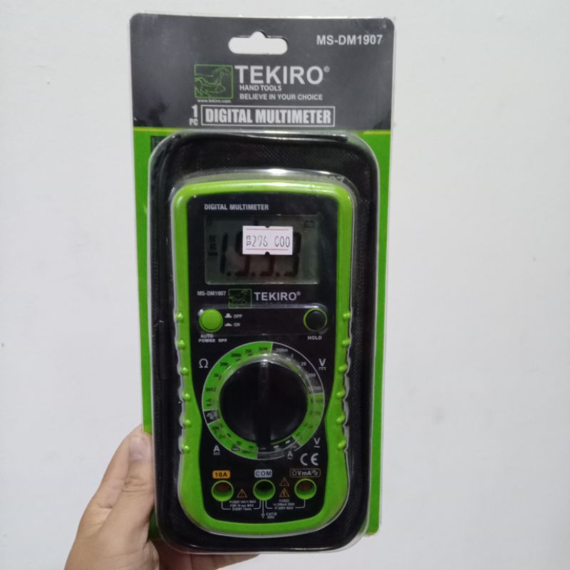 Jual TEKIRO DIGITAL MULTIMETER COMPACT / MULTI TESTER / AVO METER ...