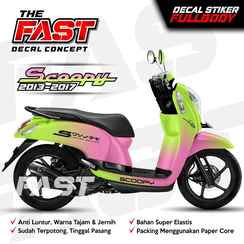 Jual DECAL SCOOPY NEW 2013-2017 FULL BODY ANTI LUNTUR BISA COD Decal ...