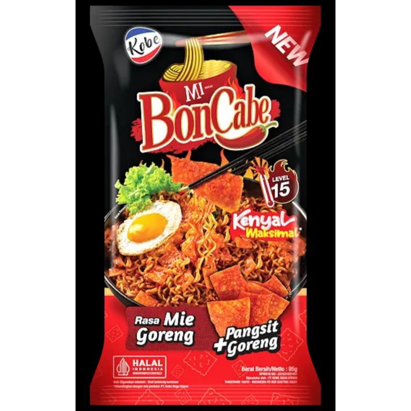 Jual Mi boncabe level 15 + pangsit goreng 95gr | Shopee Indonesia