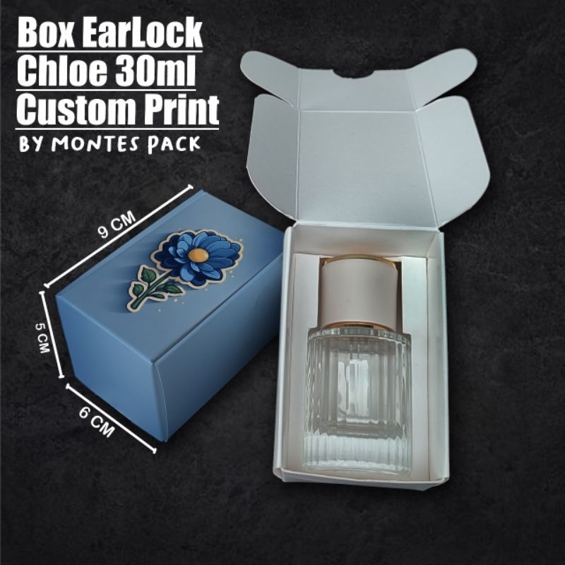 Jual BOX EARLOCK PRINT CUSTOM | untuk botol Chloe 30ml | box parfum ...