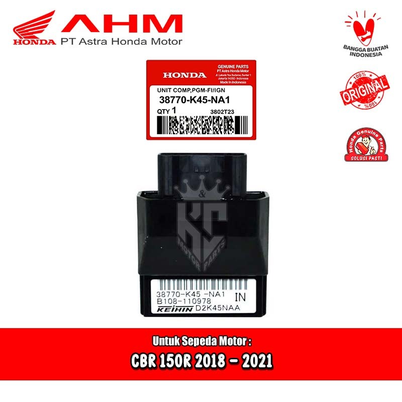 Jual CDI ECU ECM Honda CBR 150 R CBR150R LED 2018 K45N Original AHM 38770 K45 NA1 | Shopee Indonesia