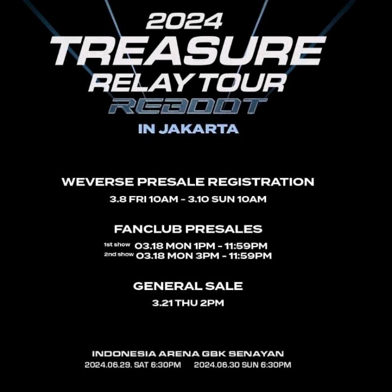 Jual JASTIP TIKET KONSER TREASURE REBOOT IN JAKARTA | Shopee Indonesia
