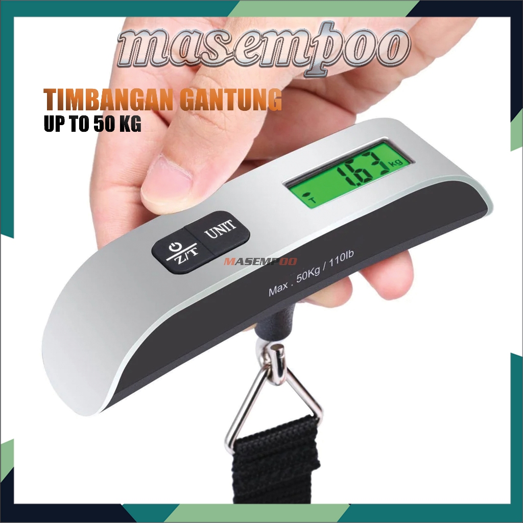Jual Timbangan Koper Gantung Digital 50kg Electronic Luggage Scale Timbangan Bagasi | Shopee ...