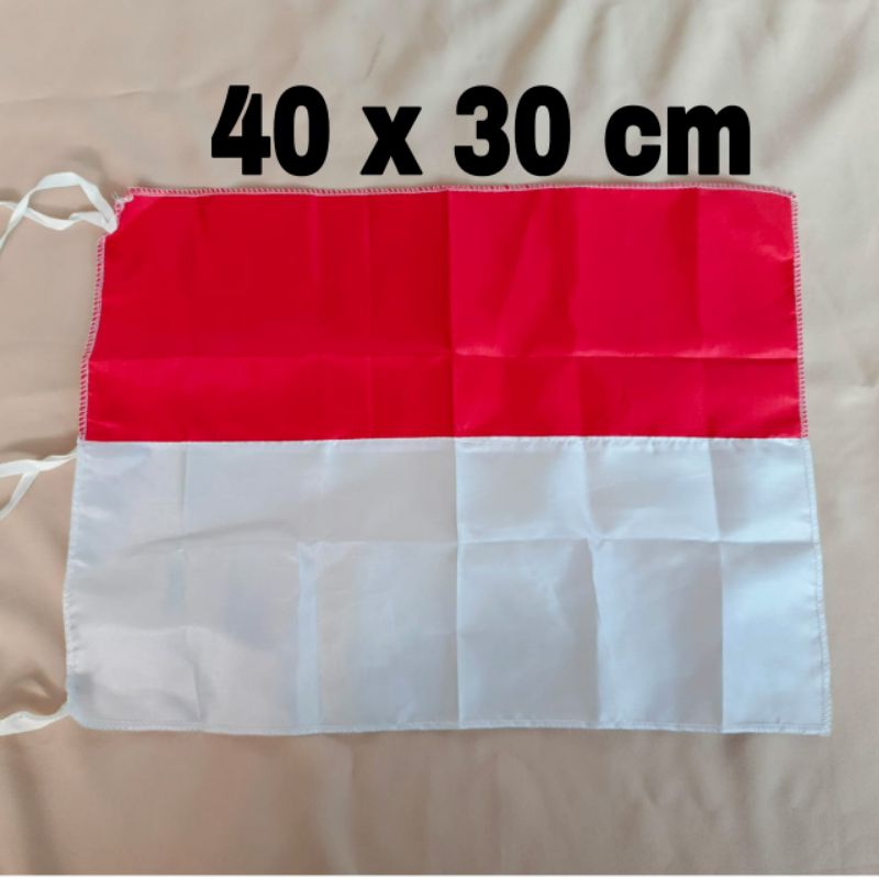 Jual 40 x 30cm. Bendera Merah Putih Bendera Indonesia satin Peles murah ...