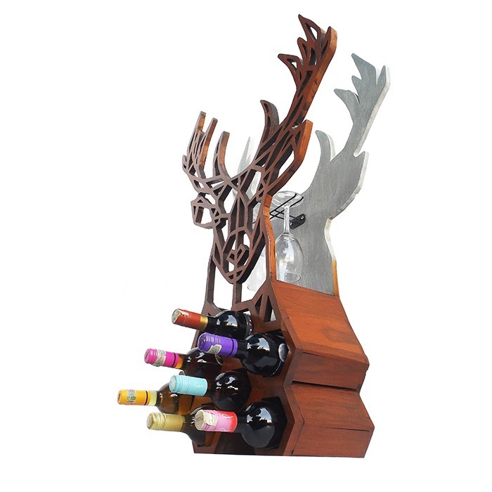 Jual Rak Minuman / Wine Wall Display di buat dari kayu Jati ( Teakwood ...