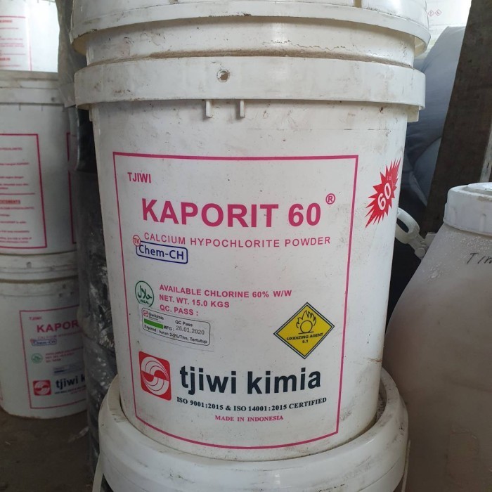 Jual Kaporit Bubuk 60 % 15 Kilogram Calcium Hypochlorite Powder Tjiwi ...