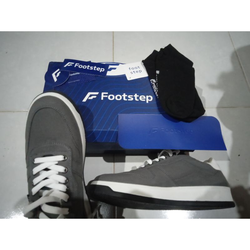 Jual Footstep Footwear Sepatu Pria Apollo Grey | Shopee Indonesia