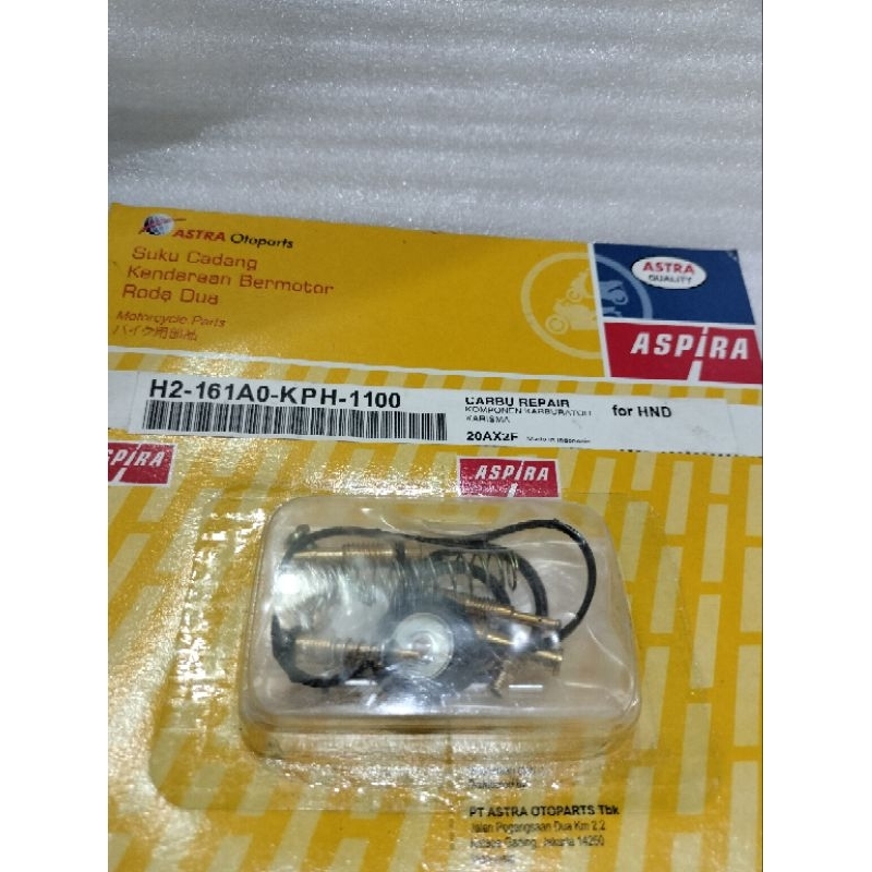 Jual REPAIR KIT KARBURATOR SUPRA X 125 KARISMA KPH MERK ASPIRA ASTRA ...