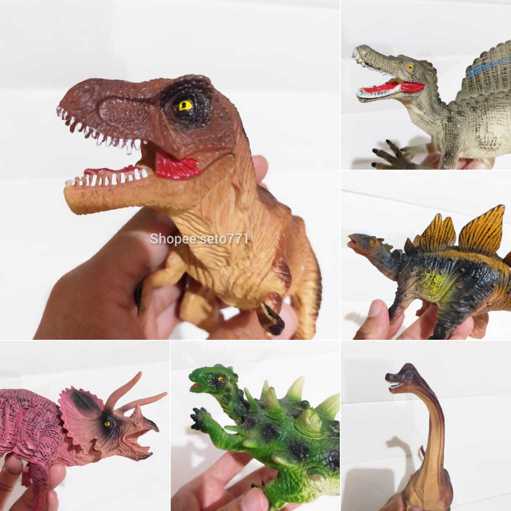 Jual Dino Realistik Dinosaurus Detail Mirip Asli T-Rex Stegosaurus ...