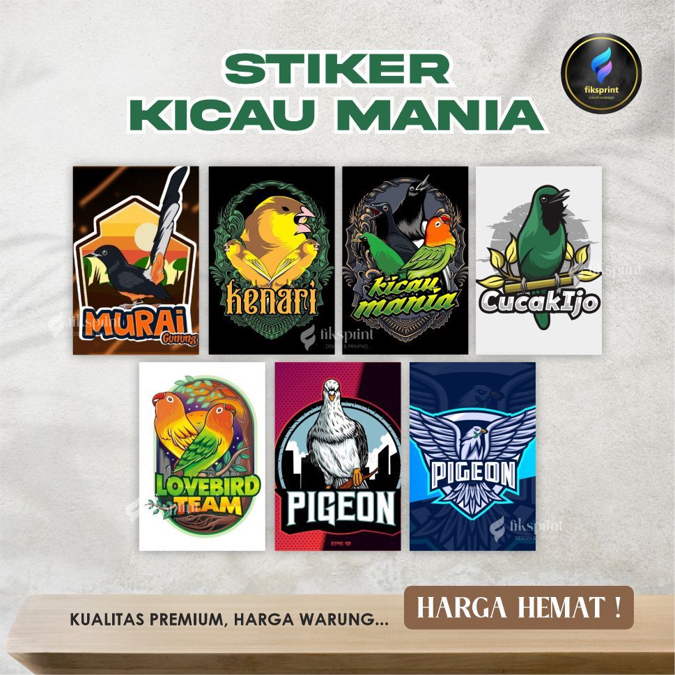 Jual Stiker Burung Kicau mania / Pecinta Burung | Shopee Indonesia