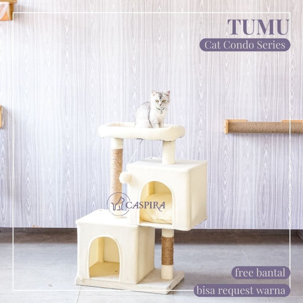 Jual Tumu Series / Cat Condo Caspira / Cat House - Garukan Kucing ...