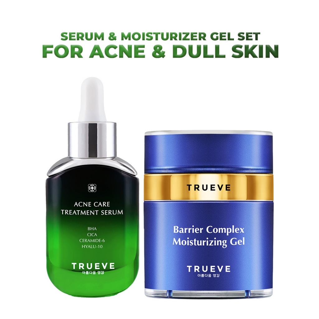 Jual TRUEVE Serum & Moisturizer Gel Set: For Acne & Dull Skin | Shopee ...