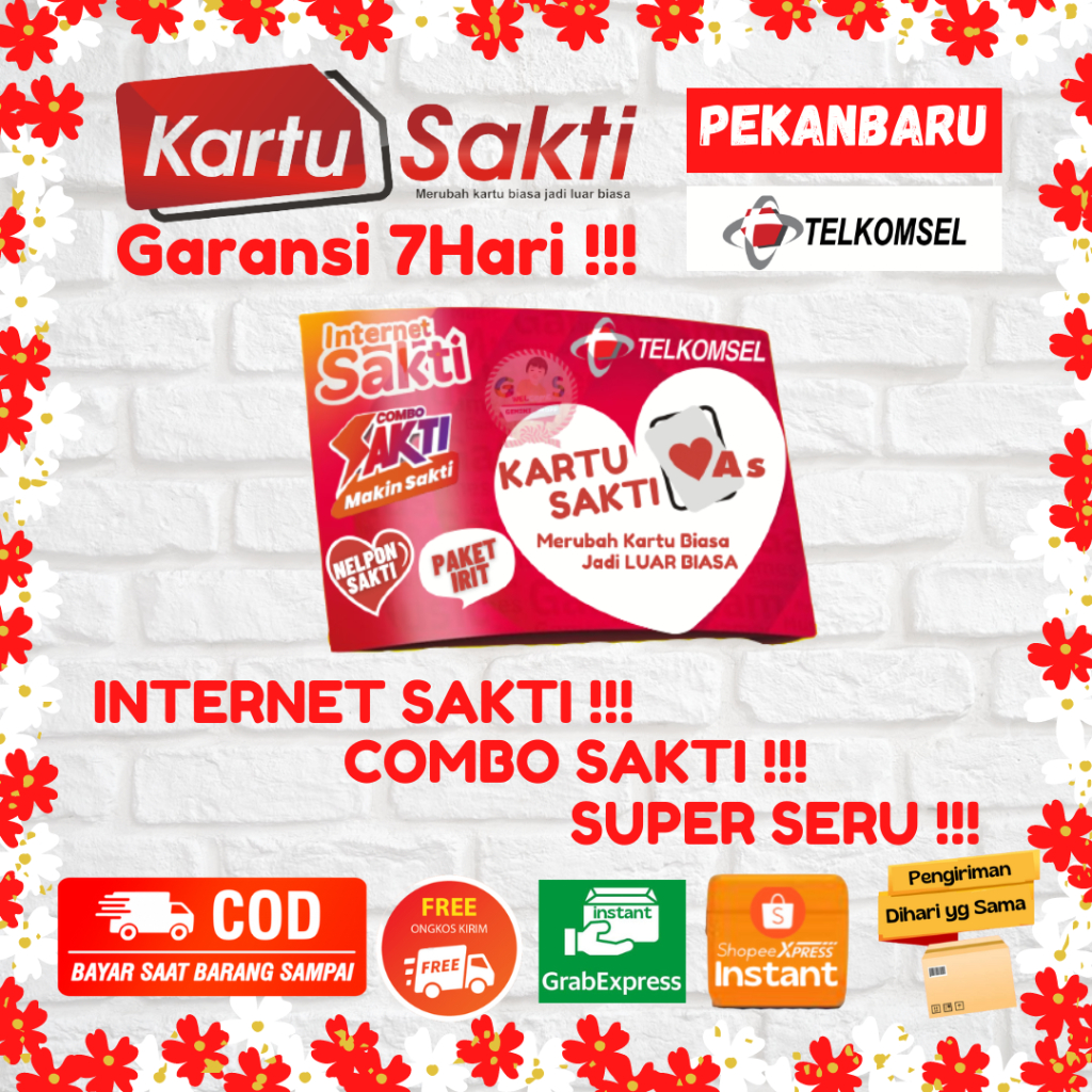 Jual KARTU SAKTI TELKOMSEL / INTERNET SAKTI / COMBO SAKTI / SUPER SERU | Shopee Indonesia