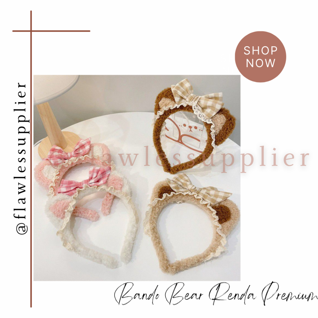 Jual Bando Model Beruang Bear Premium / Pita Bandana Anak Fashion Korea ...