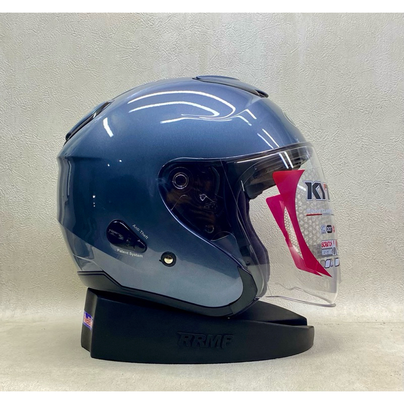 Jual KYT Kyoto R Solid I Helm Half Face Single Visor | Shopee Indonesia