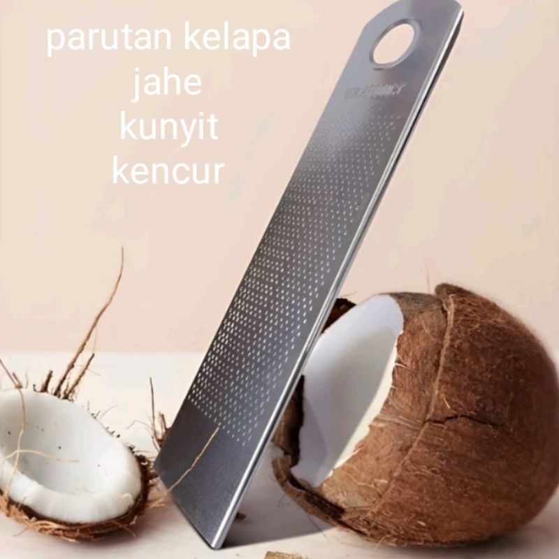 Jual paritan kelapa tradisional/parutan kelapa stenliees ukuran sedang ...