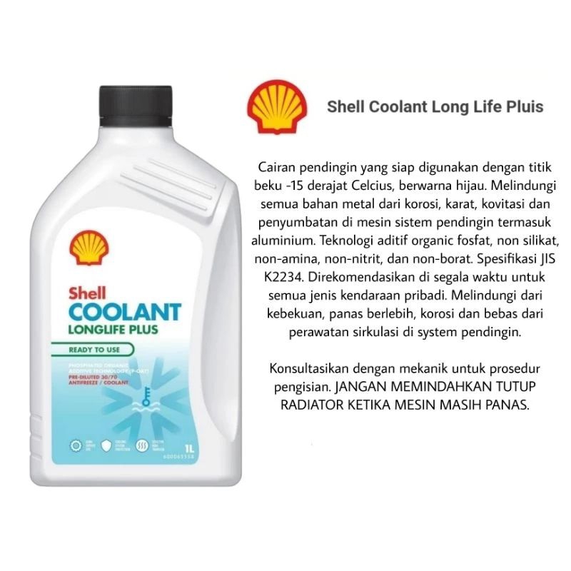 Jual Air Radiator Shell Longlife Plus 1L | Shopee Indonesia