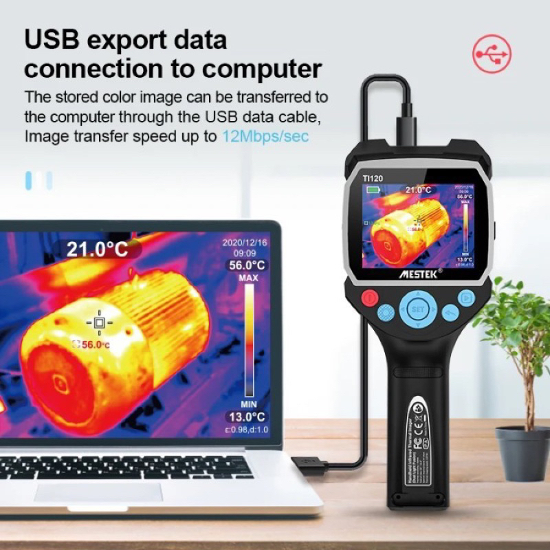 Jual Thermal Camera 3.5" Mestek TI 120 Kamera Termal Infrared Ti-120 ...